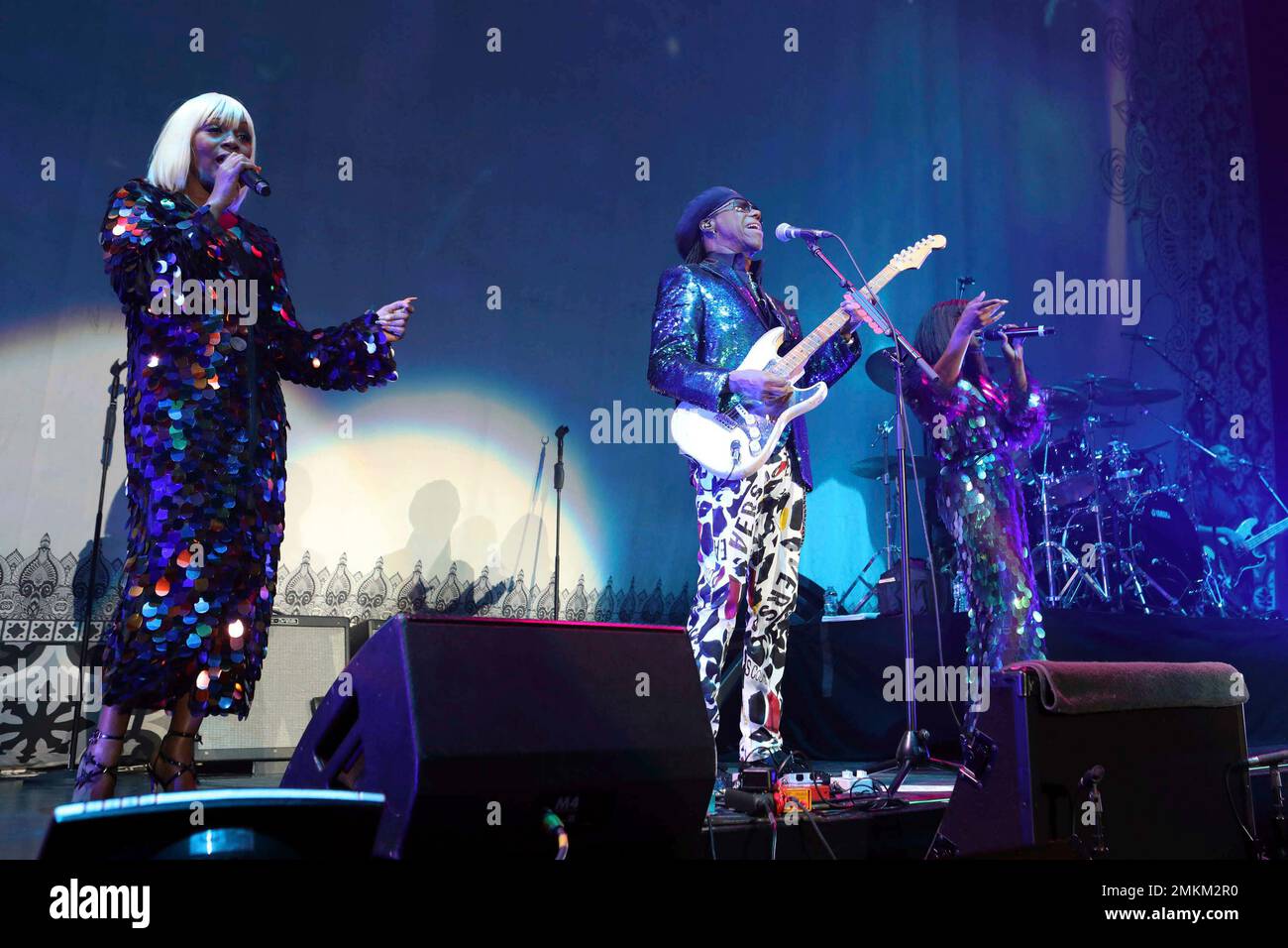Nile Rodgers of Chic performs during the Here We Go Again Tour at ...