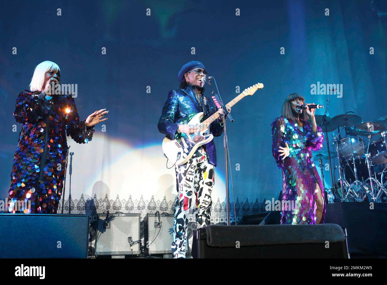Nile Rodgers of Chic performs during the Here We Go Again Tour at ...