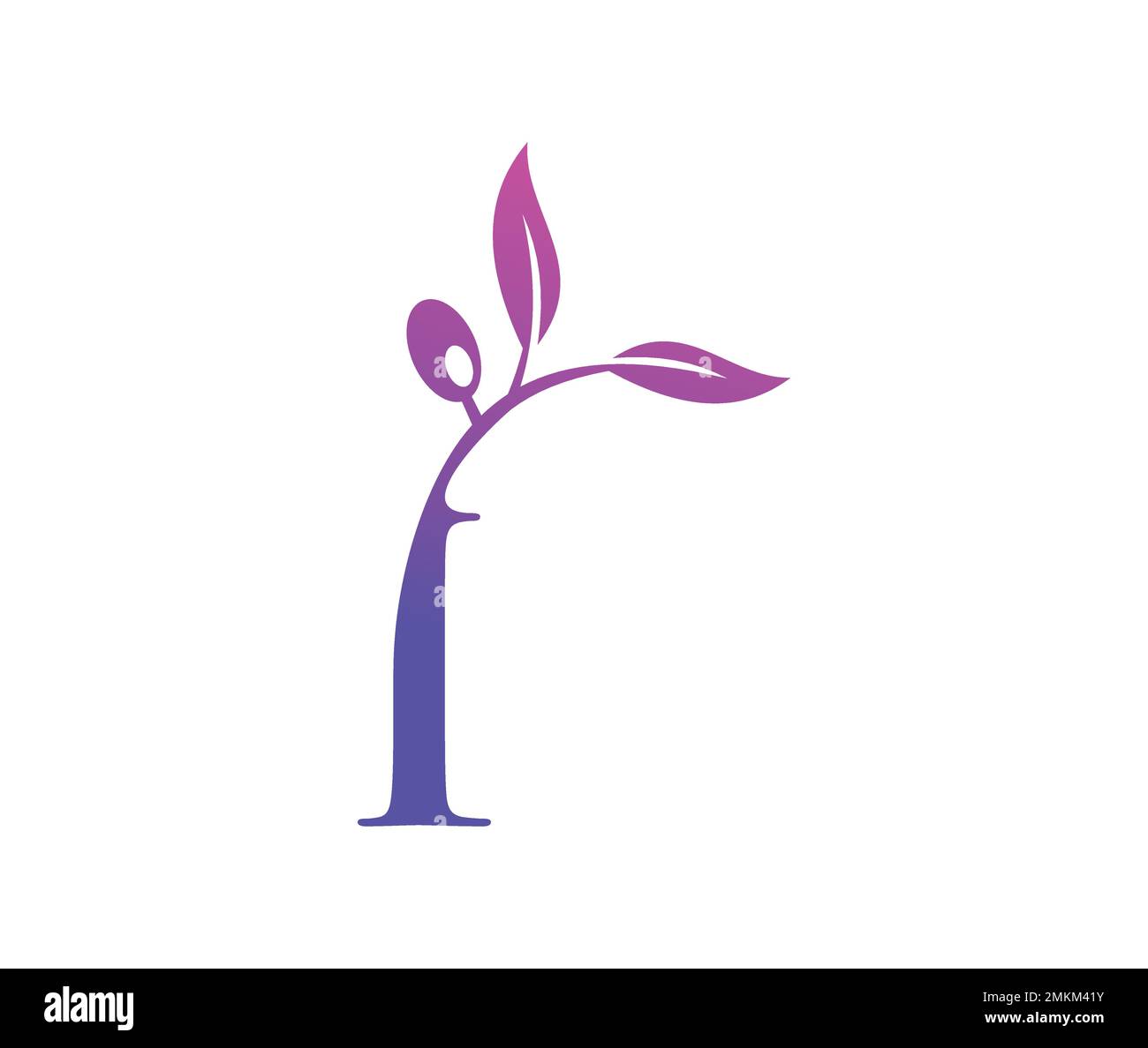 A vector illustration of Grape Vine Monogram Logo Letter I Stock Vector ...