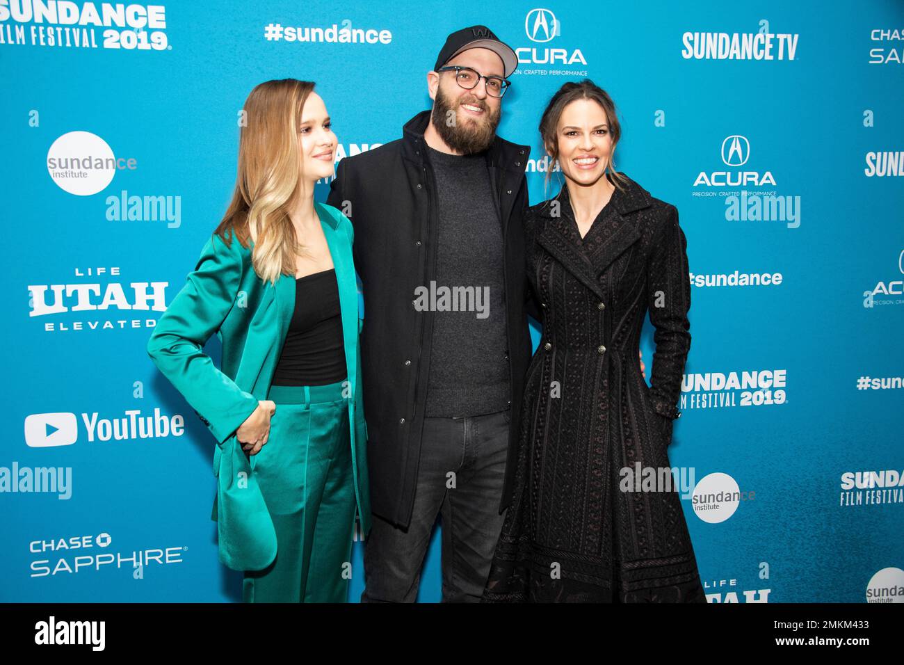 From left, actress Clara Rugaard, director Grant Sputore, and actress ...