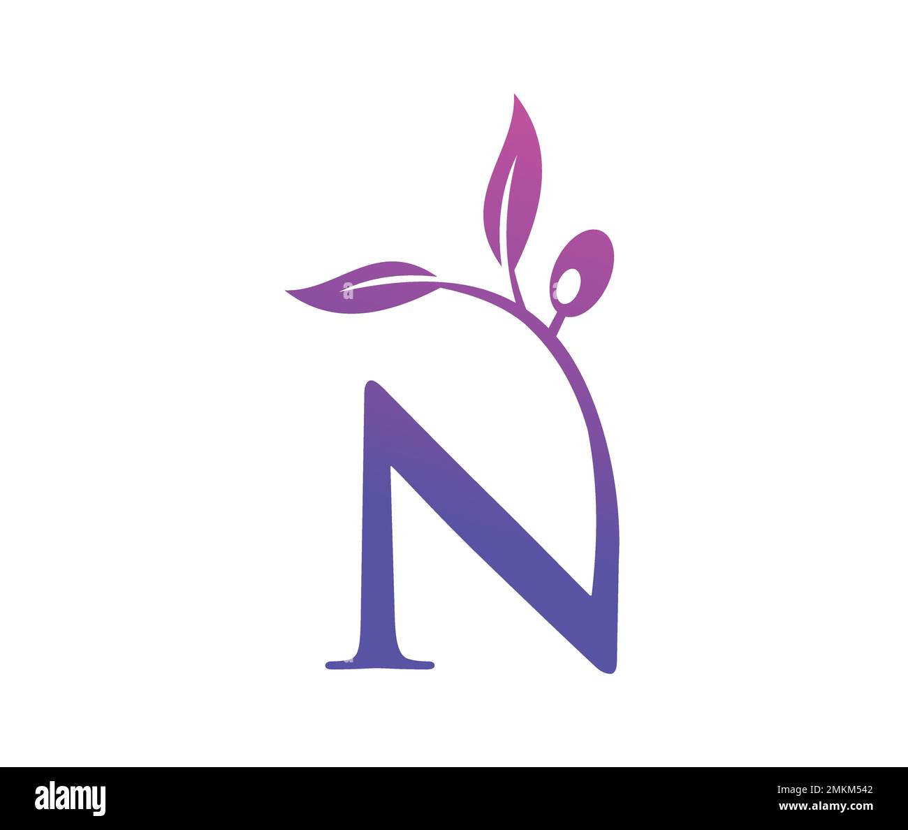 Letter n ornament logo Cut Out Stock Images & Pictures - Alamy