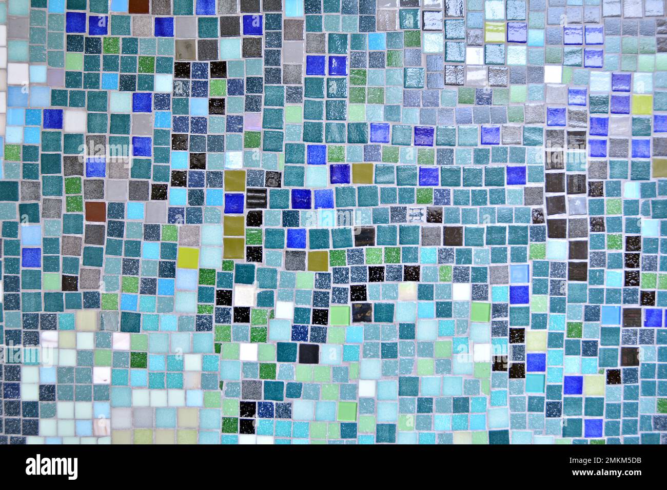 Colorful mosaic glass tile wall. Unique mosaic pattern Stock Photo - Alamy