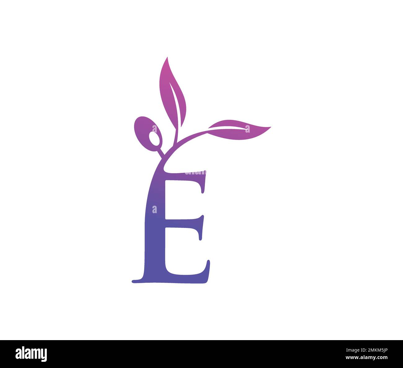 Letter e decoration logo Cut Out Stock Images & Pictures - Alamy