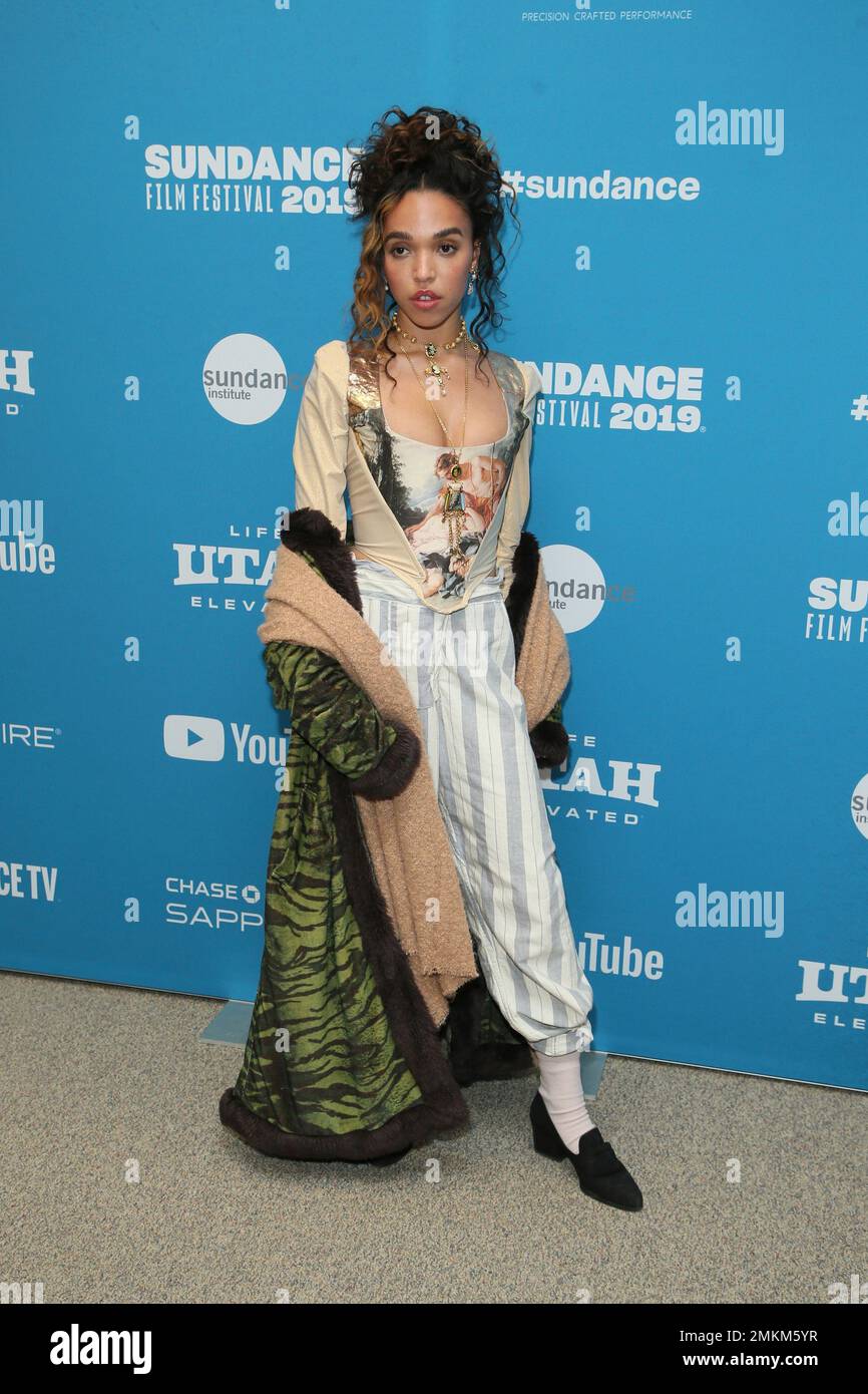 Actress FKA Twigs poses at the premiere of "Honey Boy" during the 2019 ...