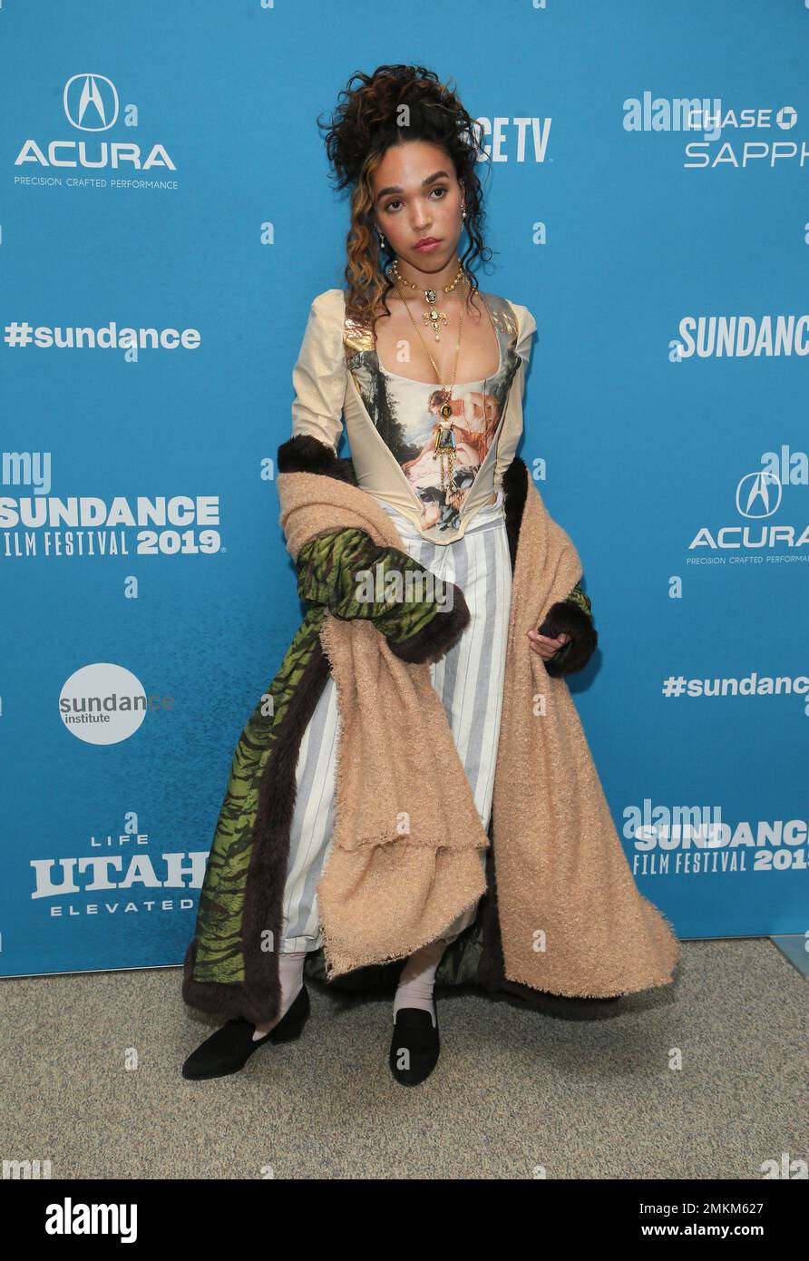Actress FKA Twigs poses at the premiere of "Honey Boy" during the 2019 ...