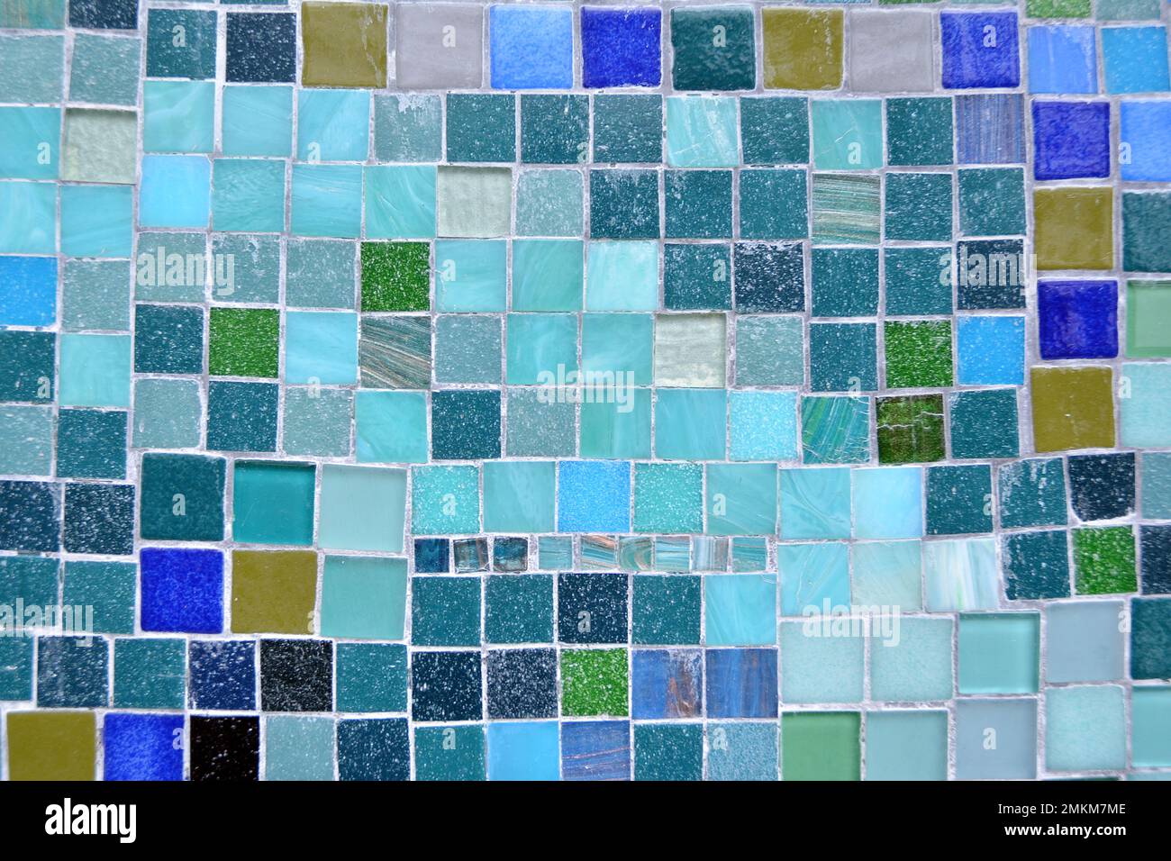Colorful mosaic glass tile wall. Unique mosaic pattern Stock Photo - Alamy