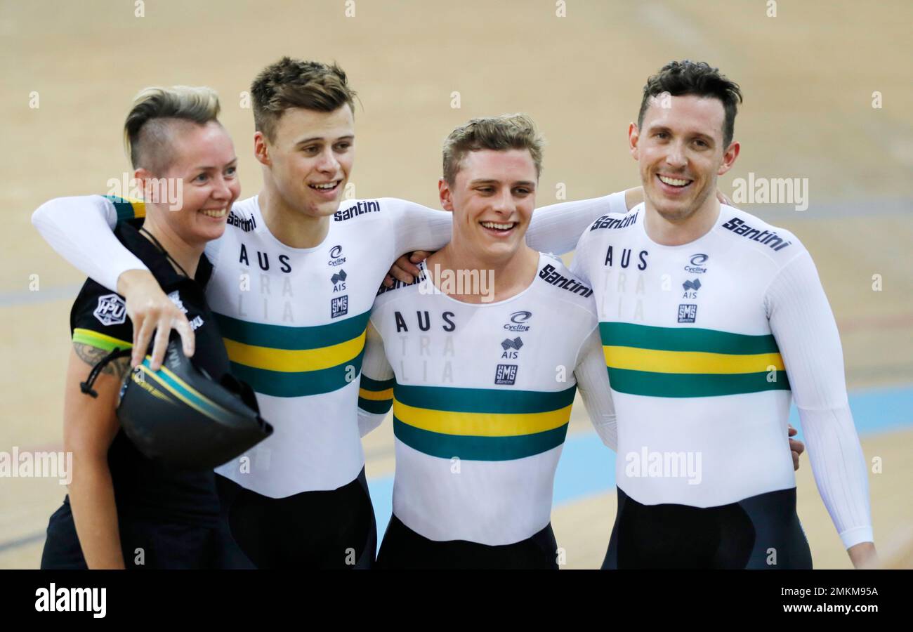Team Australia riders from right; Thomas Clarke, James Brister, Matthew ...