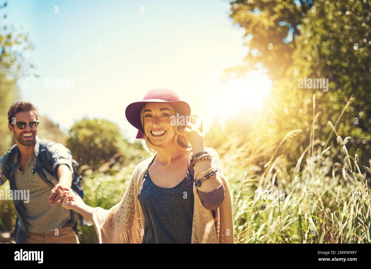 Our dream dates always involve the outdoors. a happy young couple ...