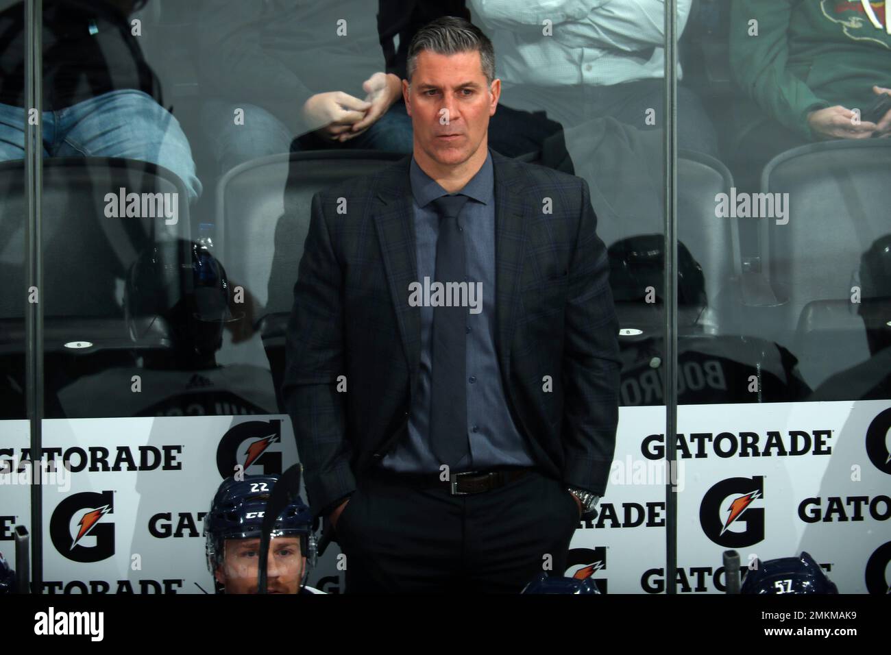 Colorado Avalanche head coach Jared Bednar in the third period of an ...