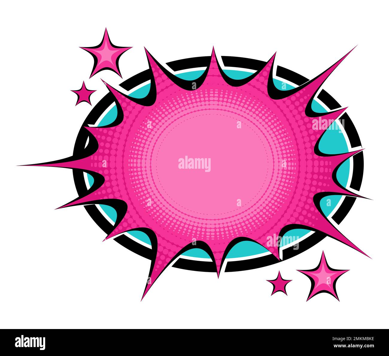 A vector illustration of Cartoon Speech Bubble Comic Style Background ...