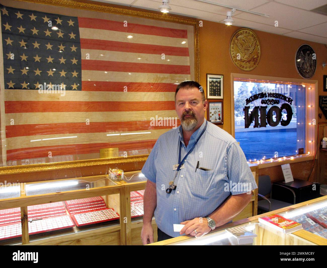 Allen Rowe, owner of Northern Nevada Coin, poses for a photo Thursday, Jan. 24, 2019, in his ...
