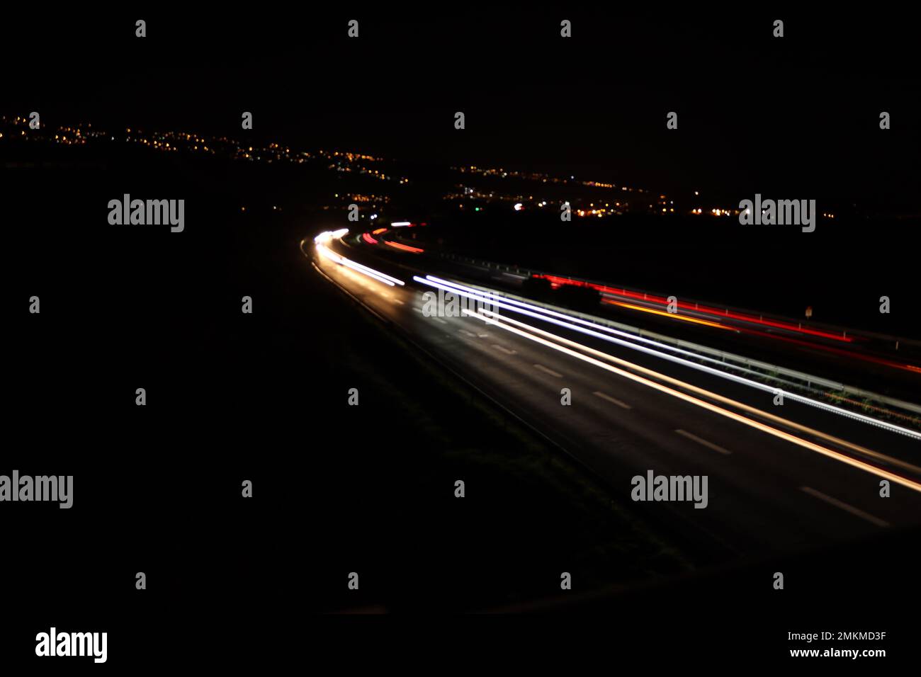Night time expressway Stock Photo - Alamy
