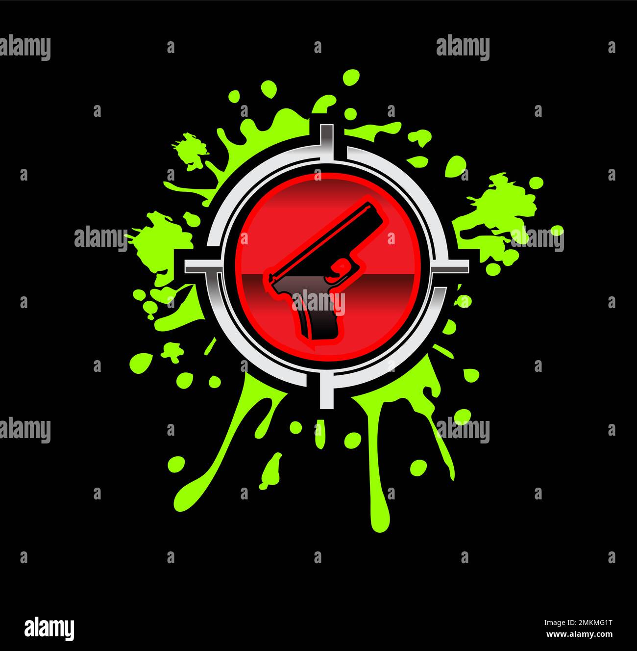 A vector illustration of Gun Logo Vector Sign Stock Vector Image & Art ...