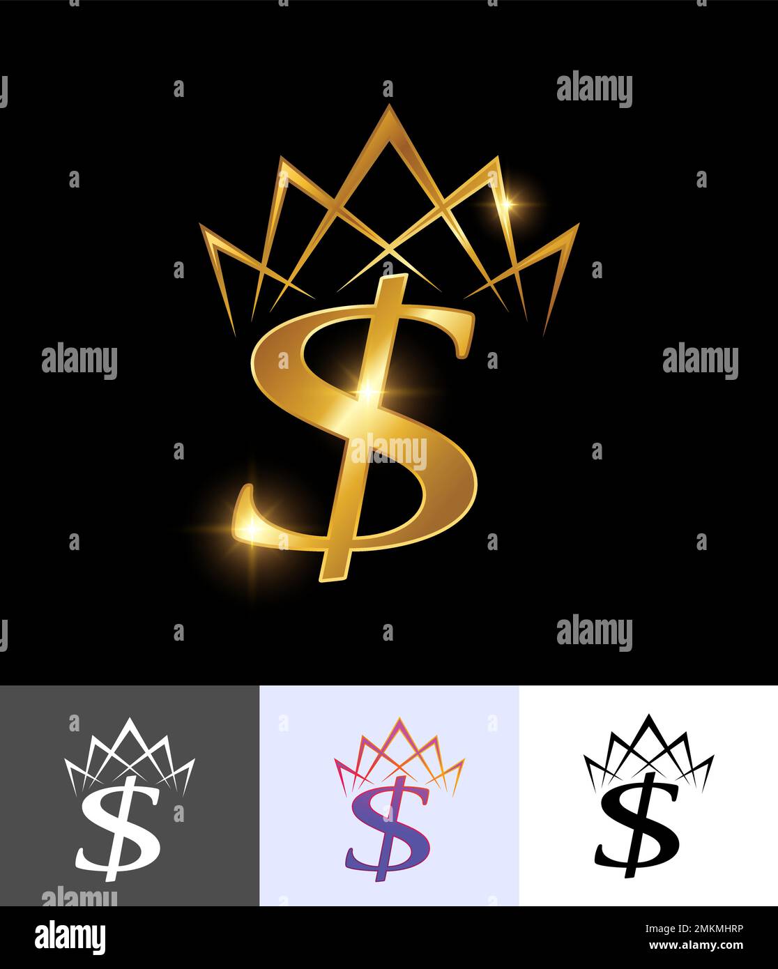 Dollar sign symbol crown hi-res stock photography and images - Alamy