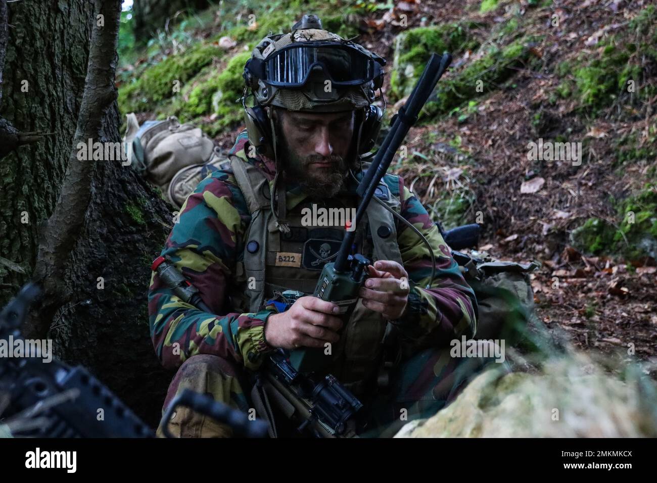 A Belgian soldier with the Intelligence, Surveillance, Target ...