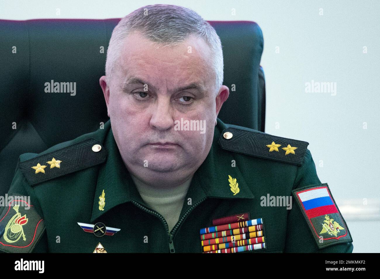 Lt. Gen. Mikhail Matveevsky, the chief of the military's missile and ...