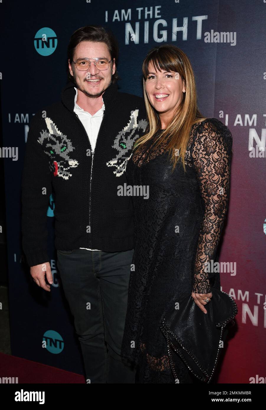 Actor Pedro Pascal, left, and director Patty Jenkins pose together at ...