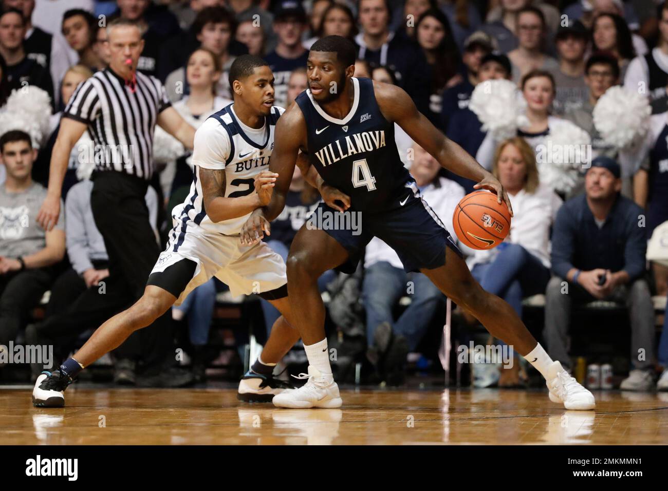 Villanova forward Eric Paschall (4) drives on Butler forward Henry ...