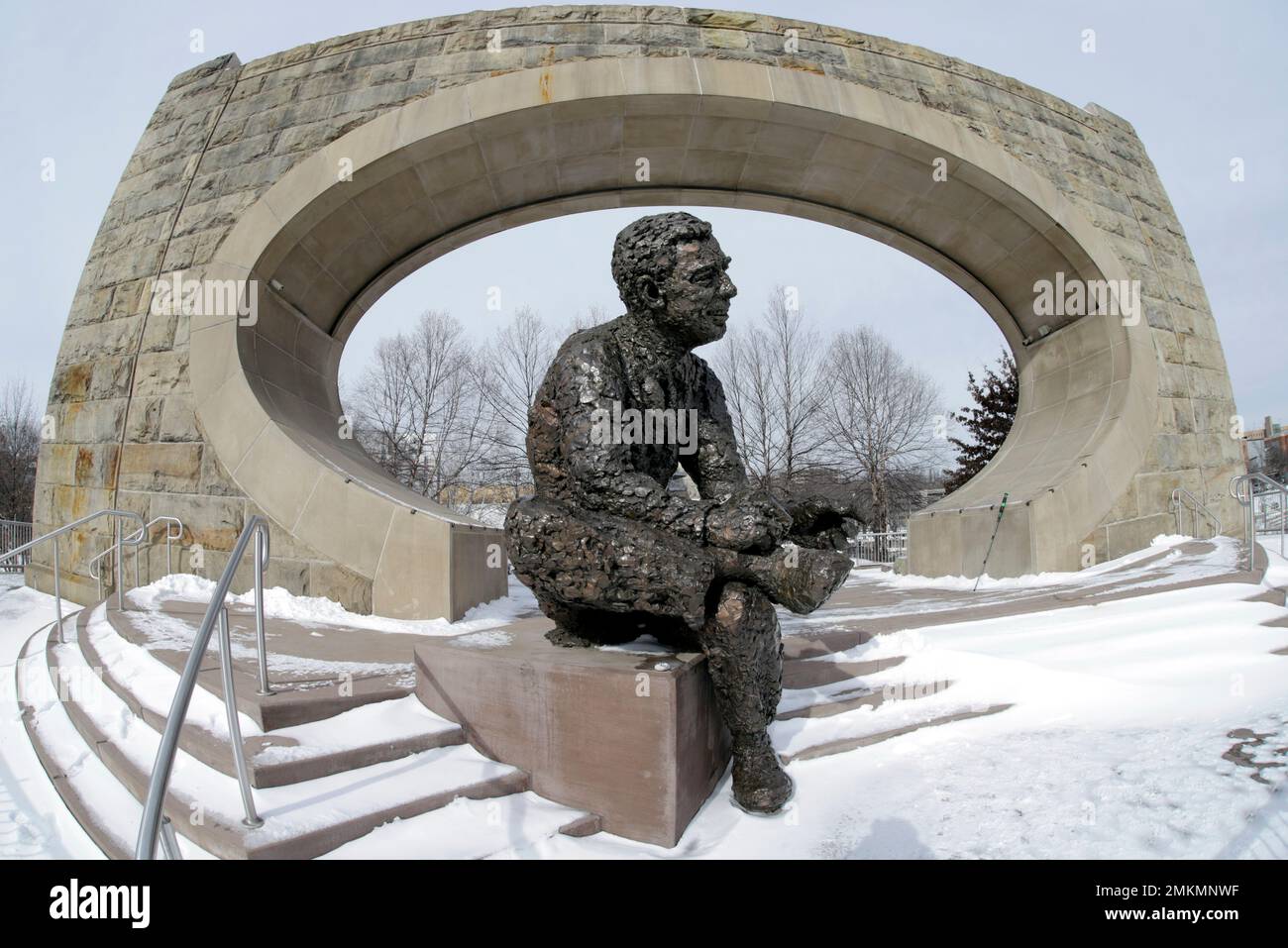 A statue of Fred Rogers called "Tribute to Children" overlooks the ...