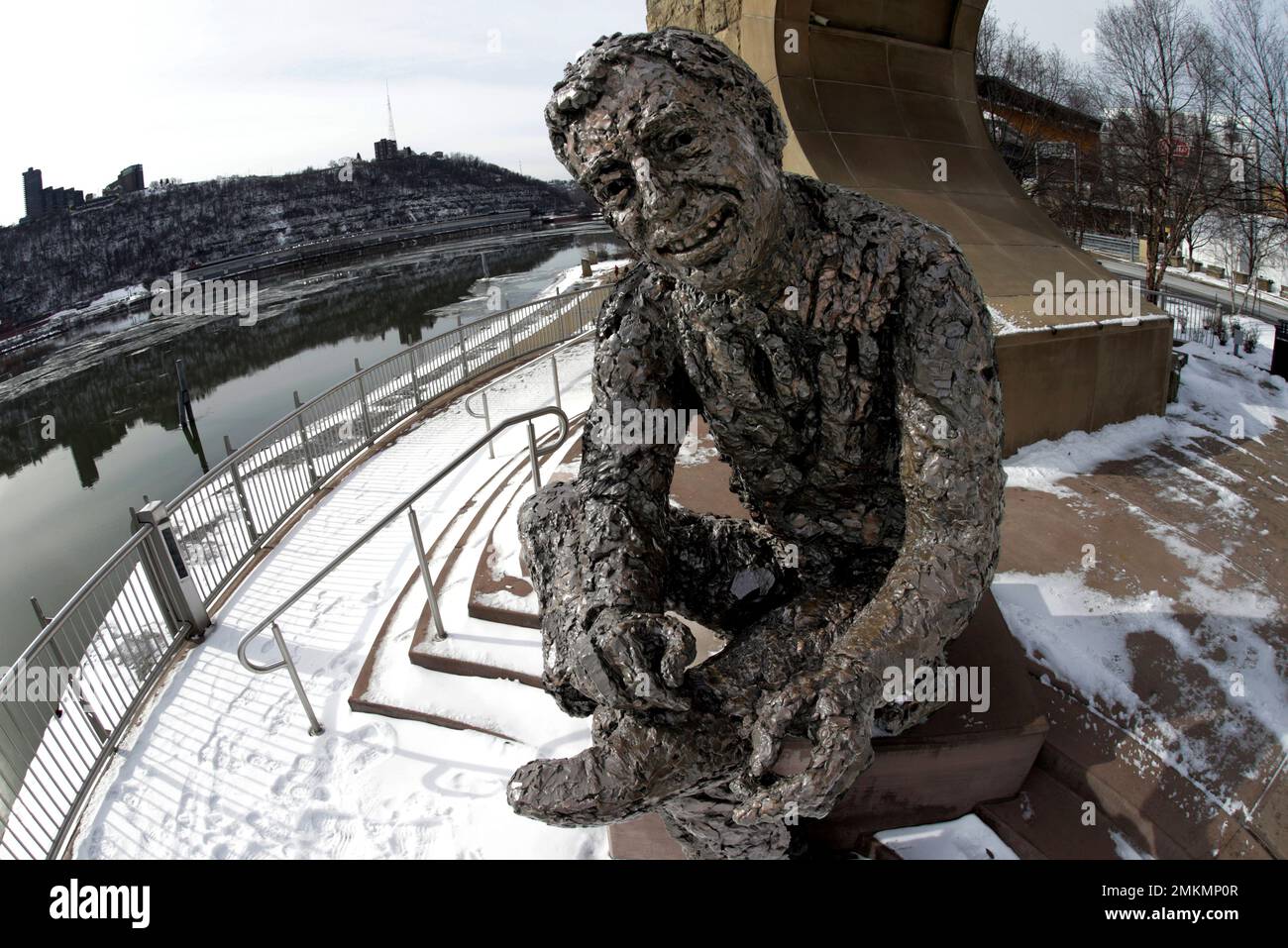 A statue of Fred Rogers called "Tribute to Children" overlooks the ...