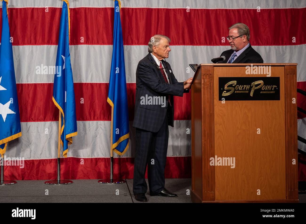 Mr. David Radcliff, Nellis Support Team (NST) leader, presents Mr. Joe ...