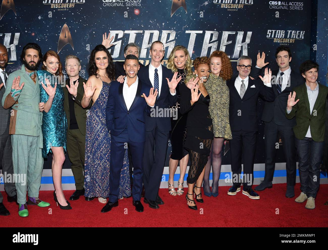 The cast of "Star Trek: Discovery", from left, Shazad Latif, Emily ...