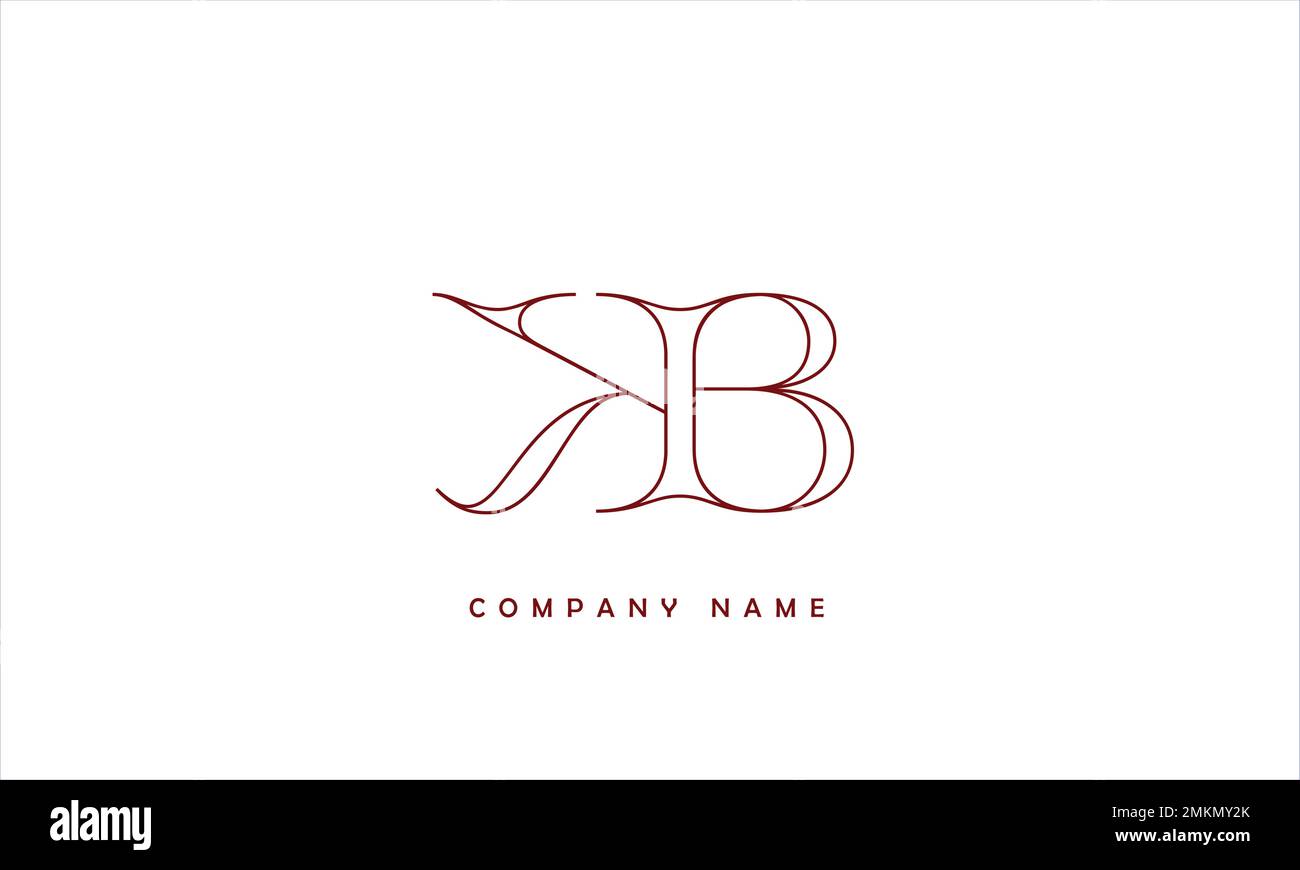 KB, BK Abstract Letters Logo Monogram Stock Vector Image & Art - Alamy