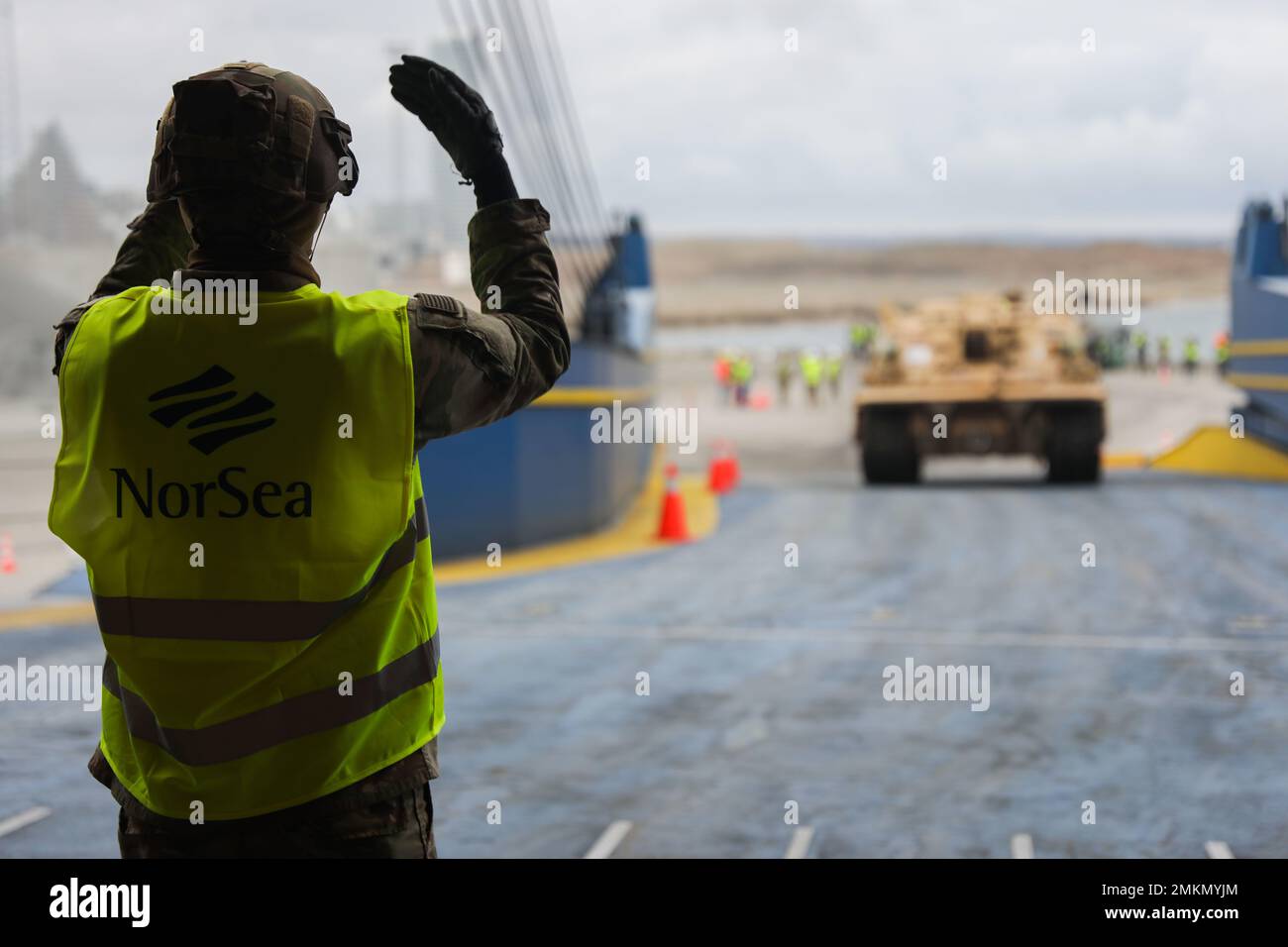 Denmark. 16th Jan, 2023. A U.S. Army Soldier from the 260th Movement ...