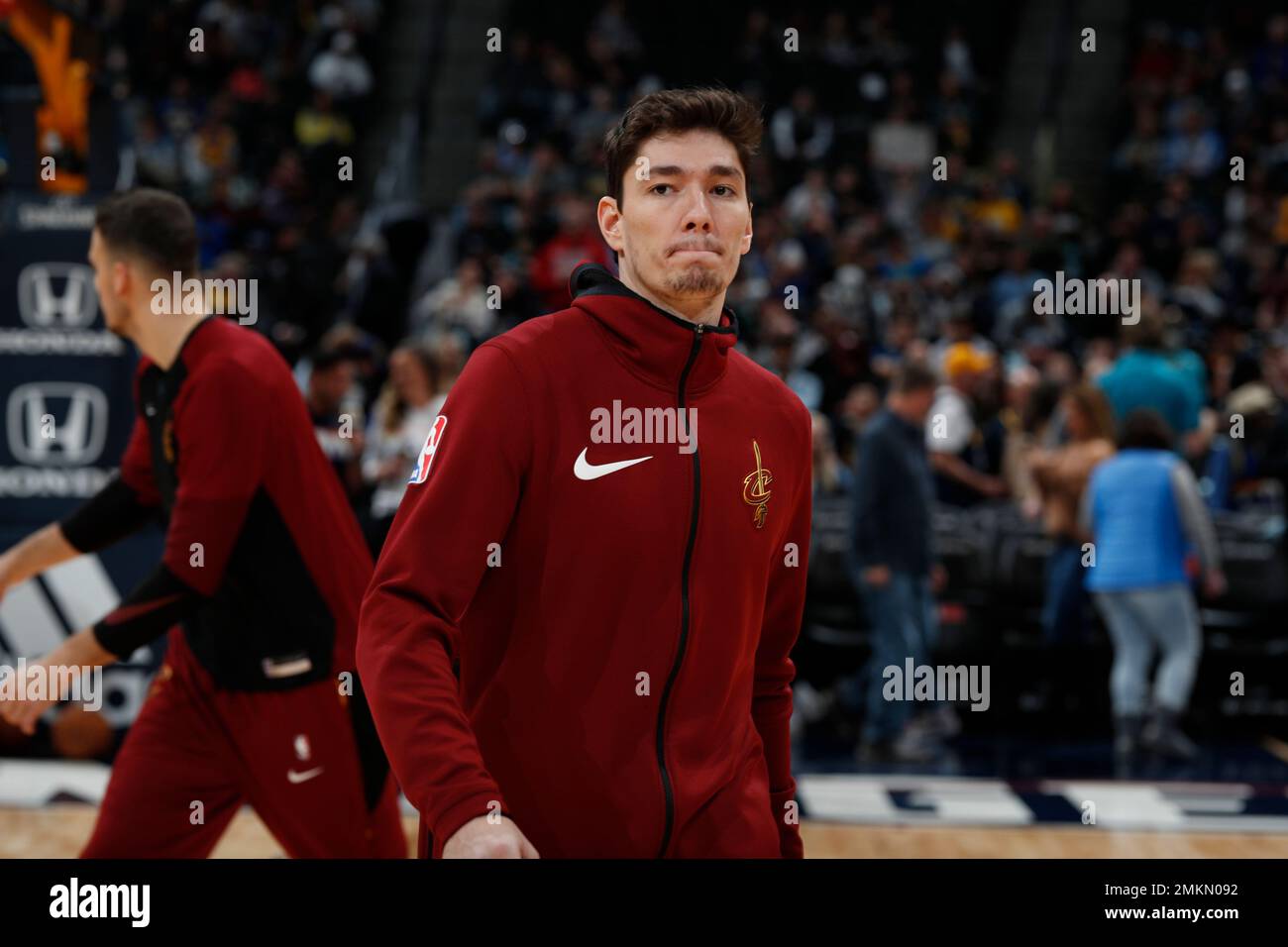 Cleveland Cavaliers forward Cedi Osman (16) in the first half of an NBA ... Cleveland Cavaliers forward Cedi Osman (16) in the first half of an NBA ...
