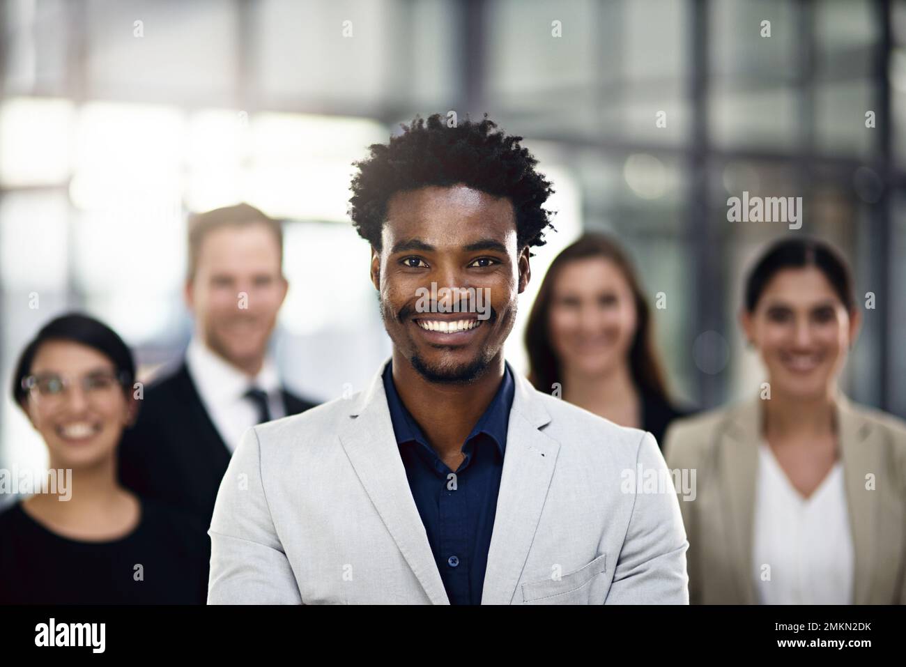 Ive got the best team behind me. Cropped portrait of a group of ...