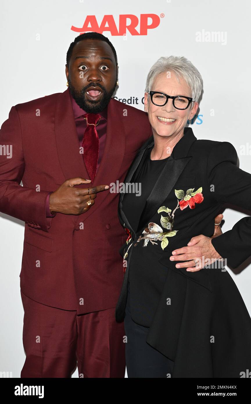 Los Angeles, USA. 28th Jan, 2023. Brian Tyree Henry & Jamie Lee Curtis ...