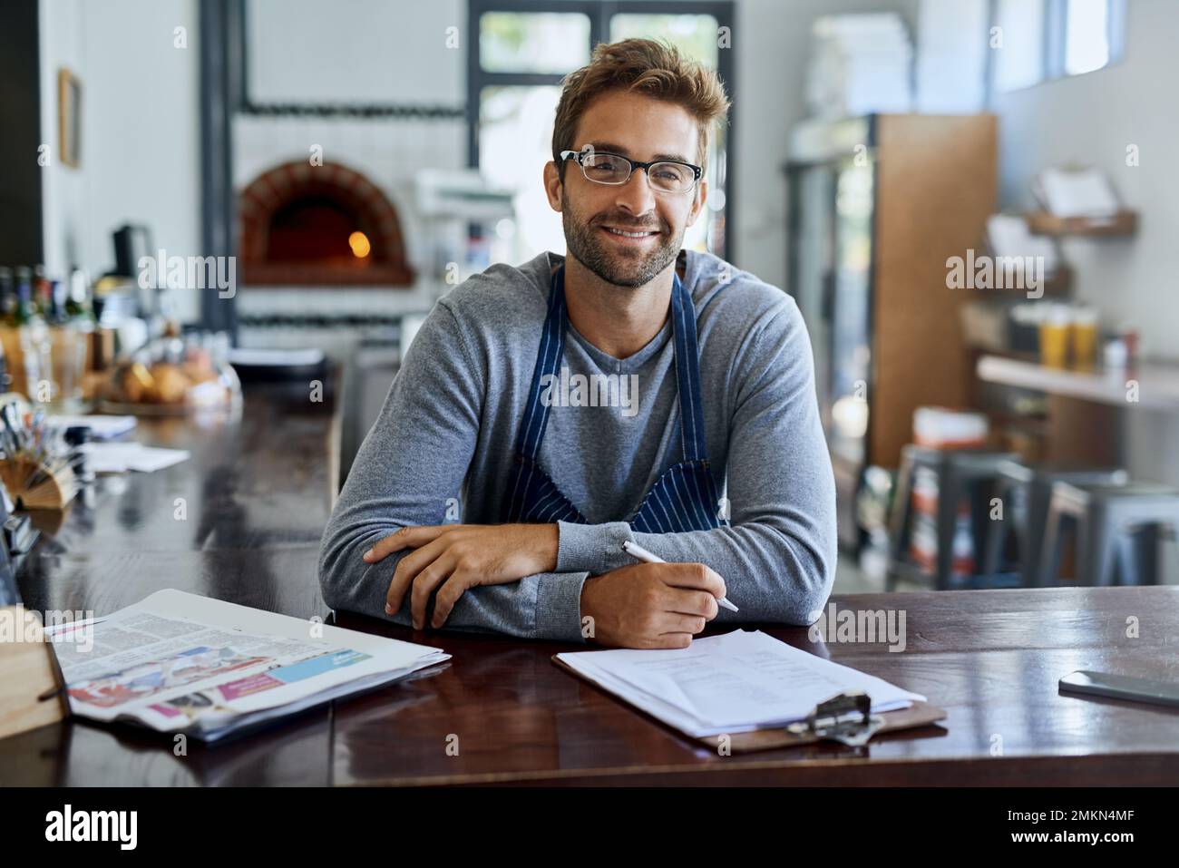 The numbers say it all. Were doing great. a handsome young coffee shop ...