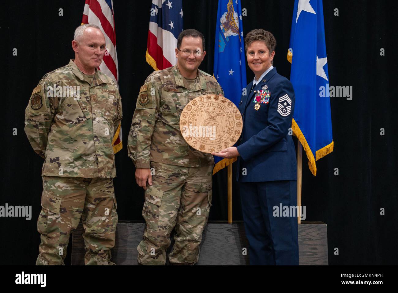 A retirement ceremony is held for U.S. Air Force Chief Master Sgt ...