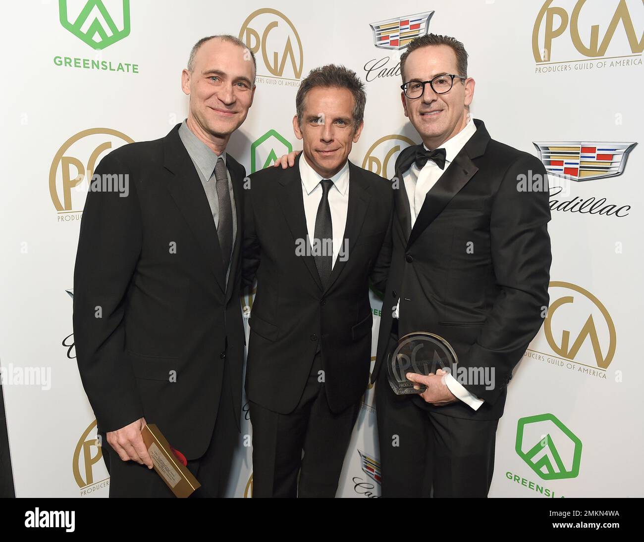 EXCLUSIVE - Ben Stiller, center, poses with Joel Fields, left, and ...