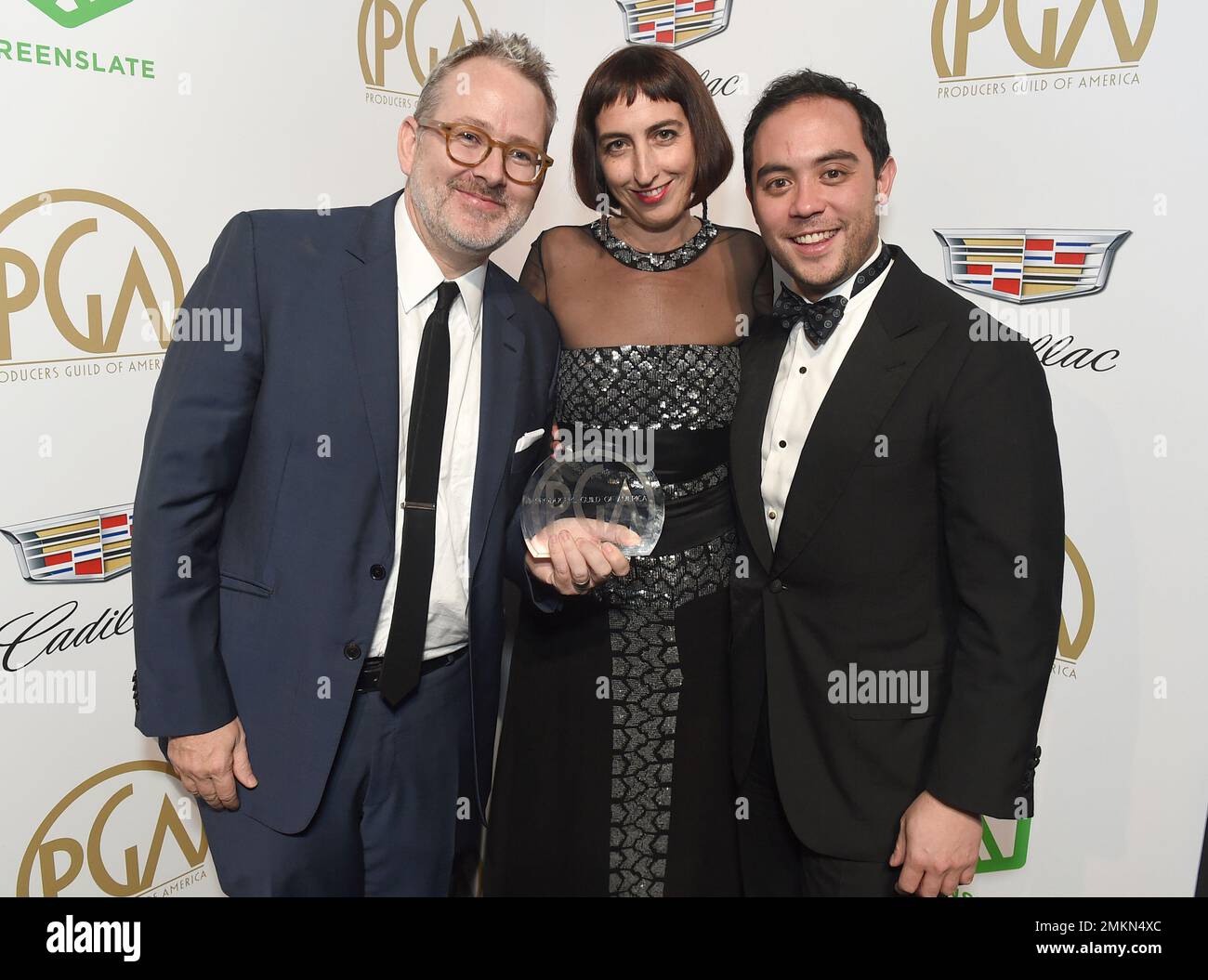 EXCLUSIVE - Morgan Neville, from left, Caryn Capotosto and Nicholas Ma ...