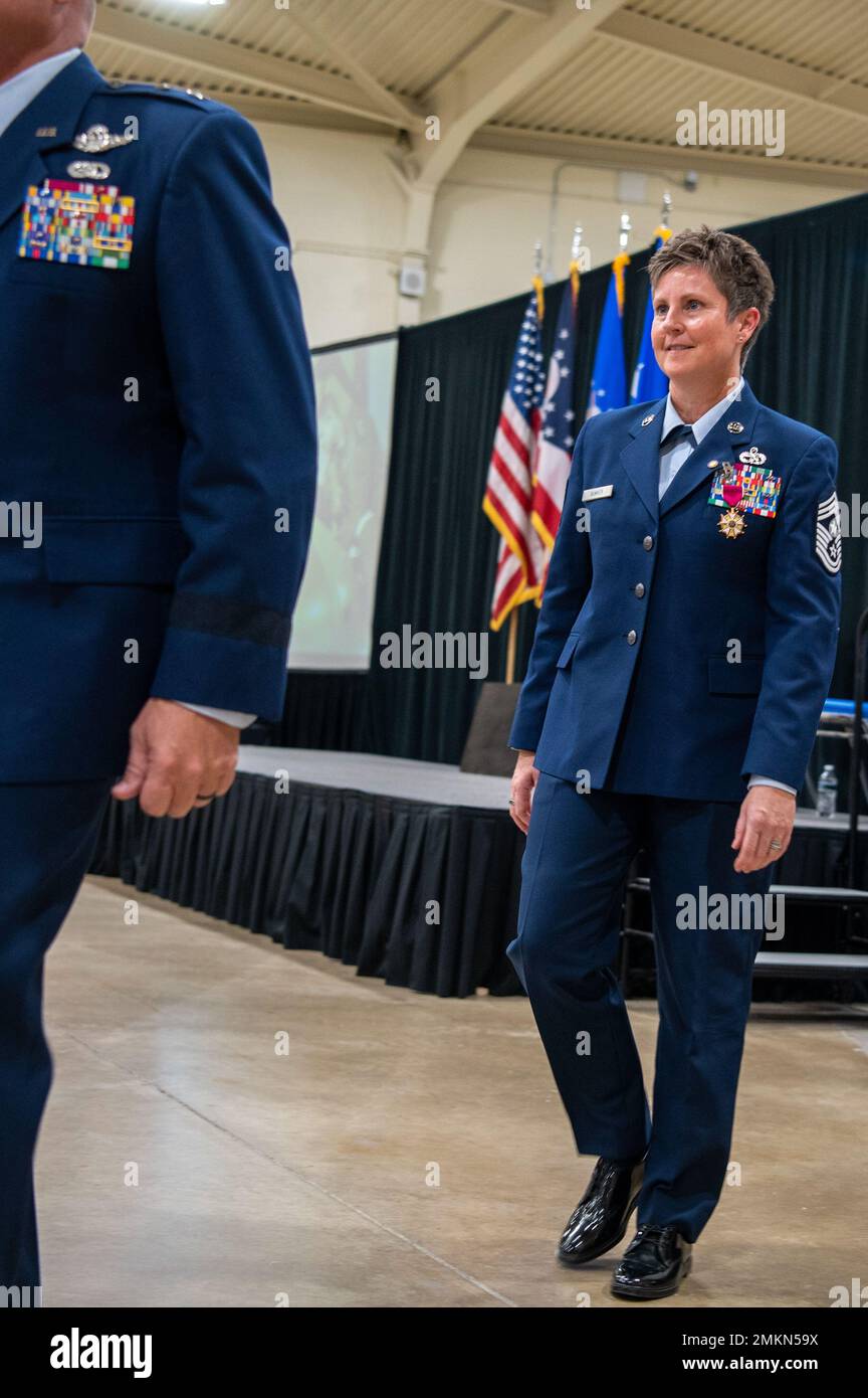 A retirement ceremony is held for U.S. Air Force Chief Master Sgt ...