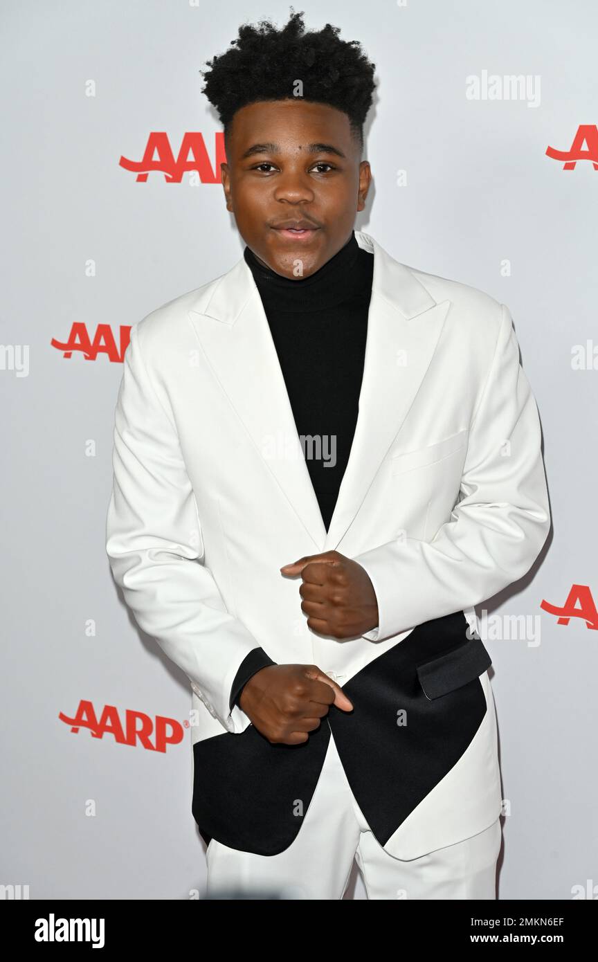 Los Angeles, USA. 28th Jan, 2023. Jalyn Hall at the AARP Movies for ...