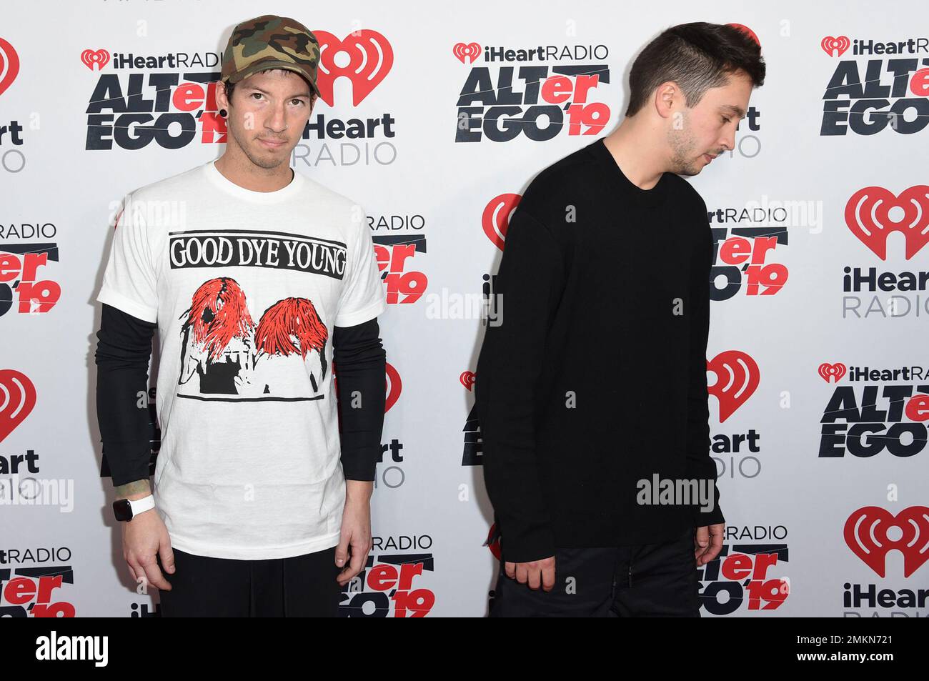 Josh Dun, left, and Tyler Joseph attend 2019 iHeartRadio ALTer Ego at ...