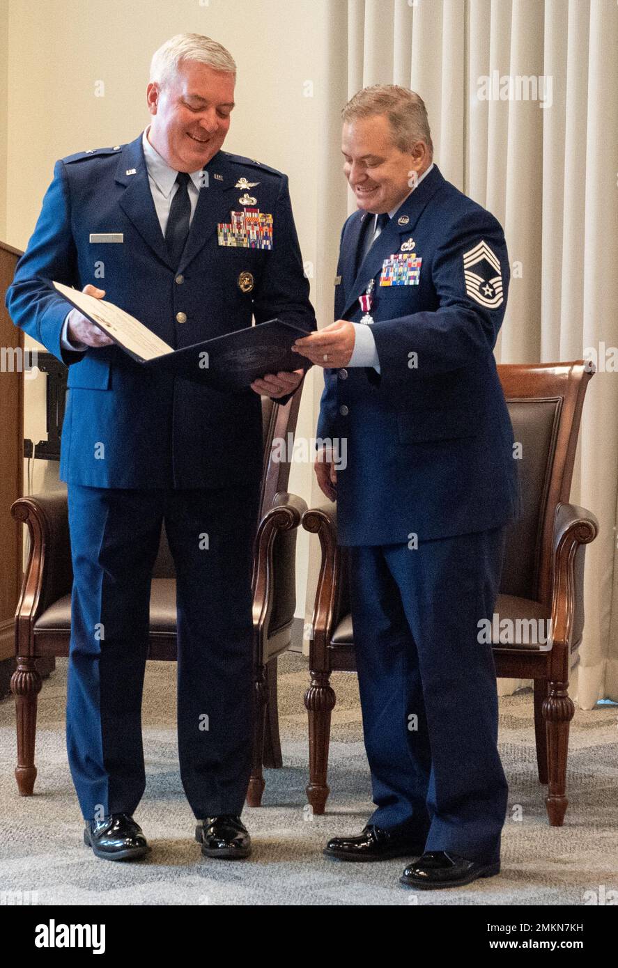 Chief Master Sgt. Gary Reny, officially retired during a ceremony on ...