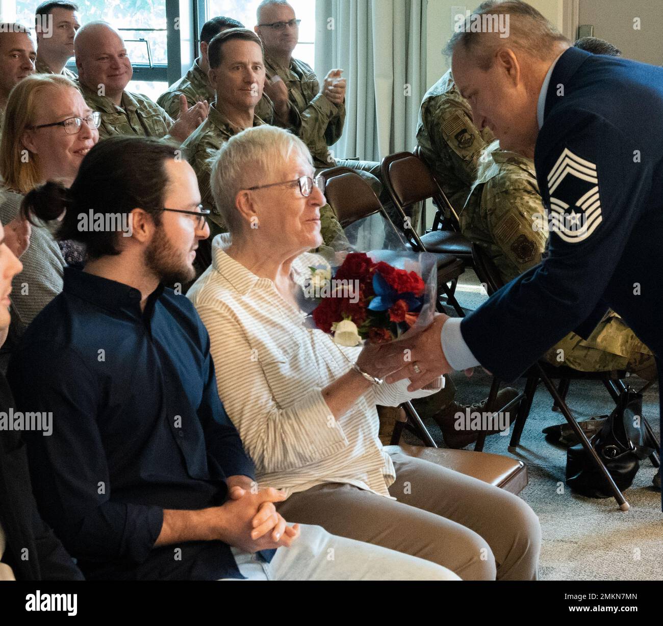 Chief Master Sgt. Gary Reny, officially retired during a ceremony on ...
