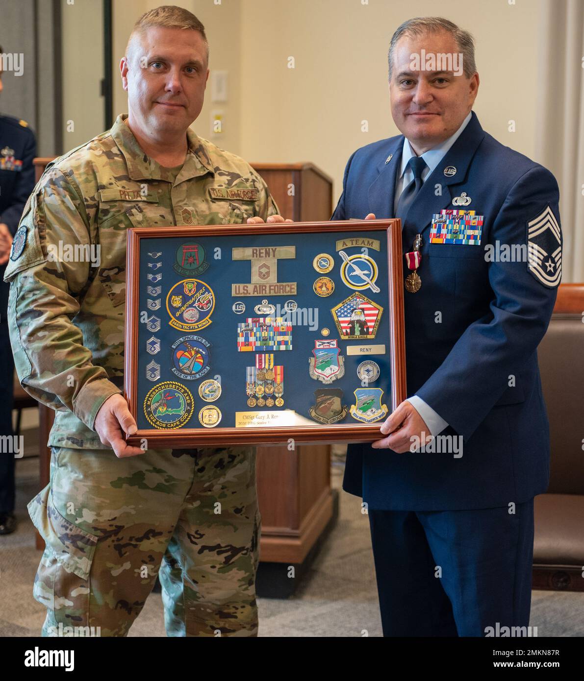 Chief Master Sgt. Gary Reny, officially retired during a ceremony on ...