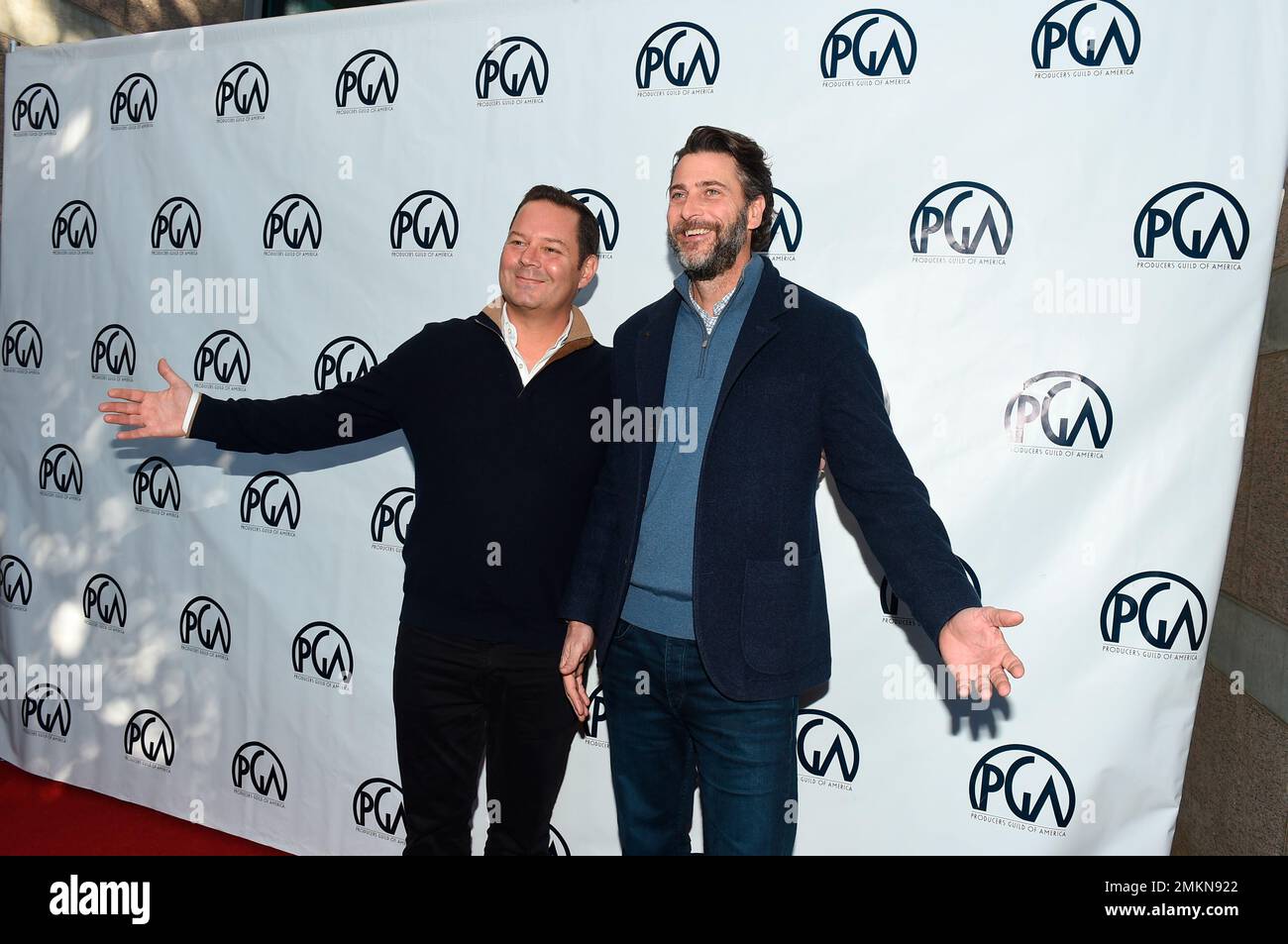 Kevin Messick and Andrew Form at the 2019 Producers Guild of America ...