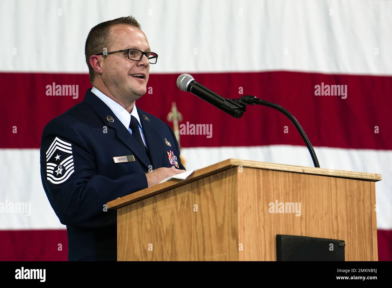 Command Chief Master Sgt. Andy Anderson, South Dakota National Guard ...