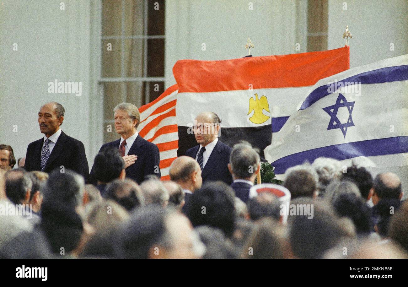 FILE - In this March 26, 1979 file photo, U.S. President Jimmy Carter ...