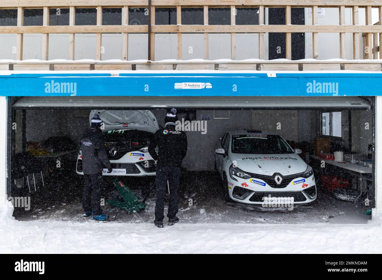paddock during the 2023 Clio Ice Trophy 2023 - GSeries G2 on the ...