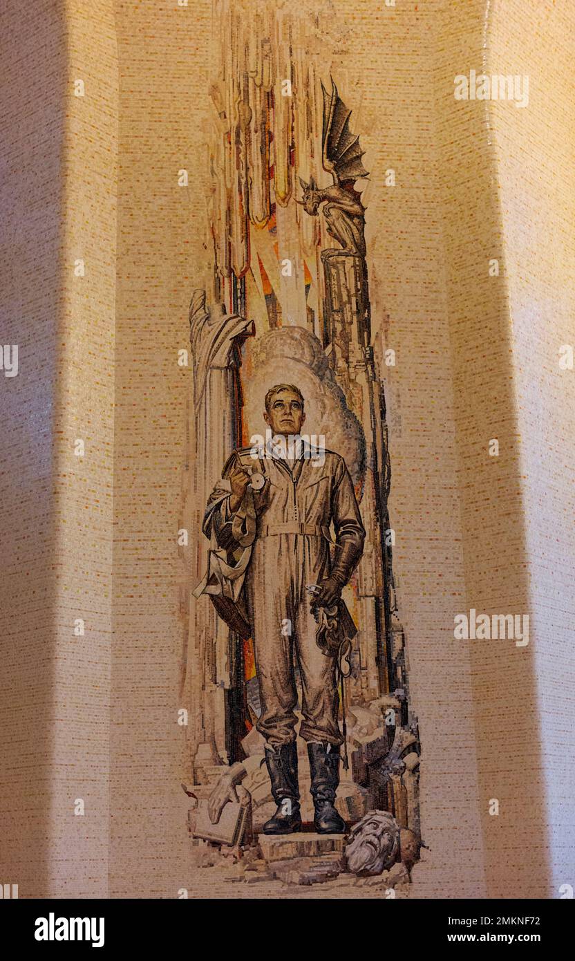 Inside the Hall of Valour in the Australian War Memorial Stock Photo ...