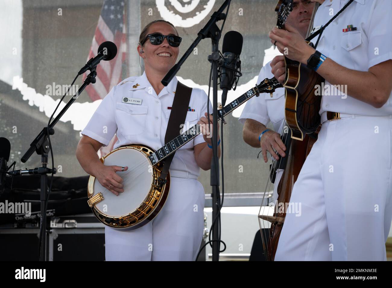 U.S. Navy Band Country Current banjo player Musician 1st Class Haley ...