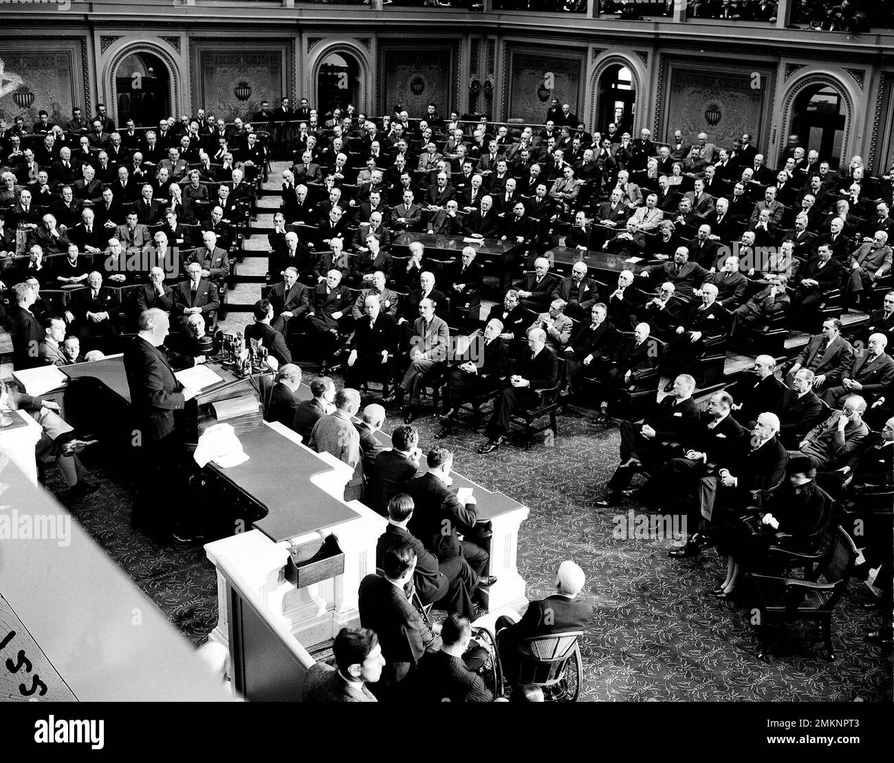 FILE - In this Jan. 6, 1942 file photo, President Franklin Delano ...