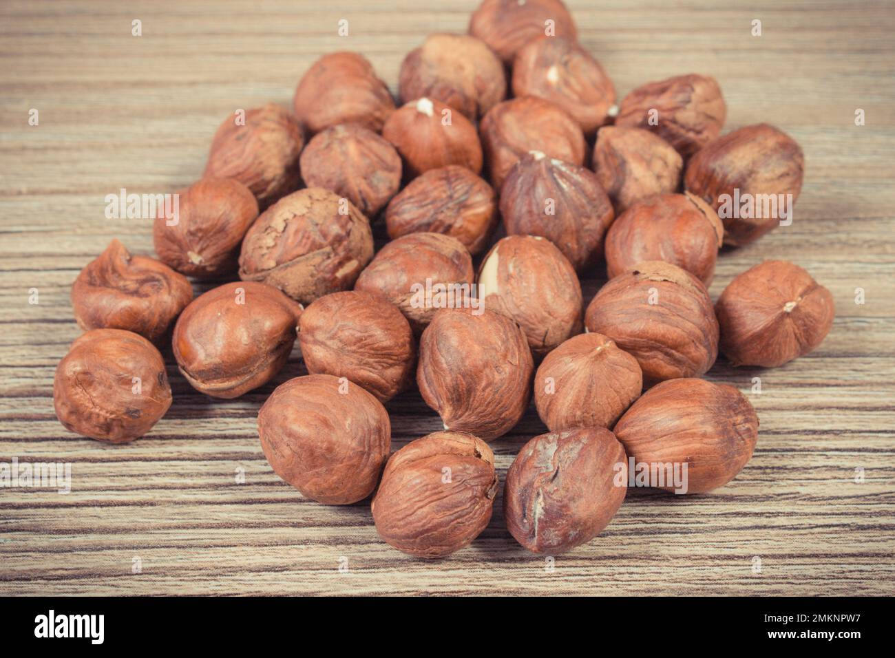 Hazelnuts as source natural vitamins and minerals. Healthy eating Stock ...