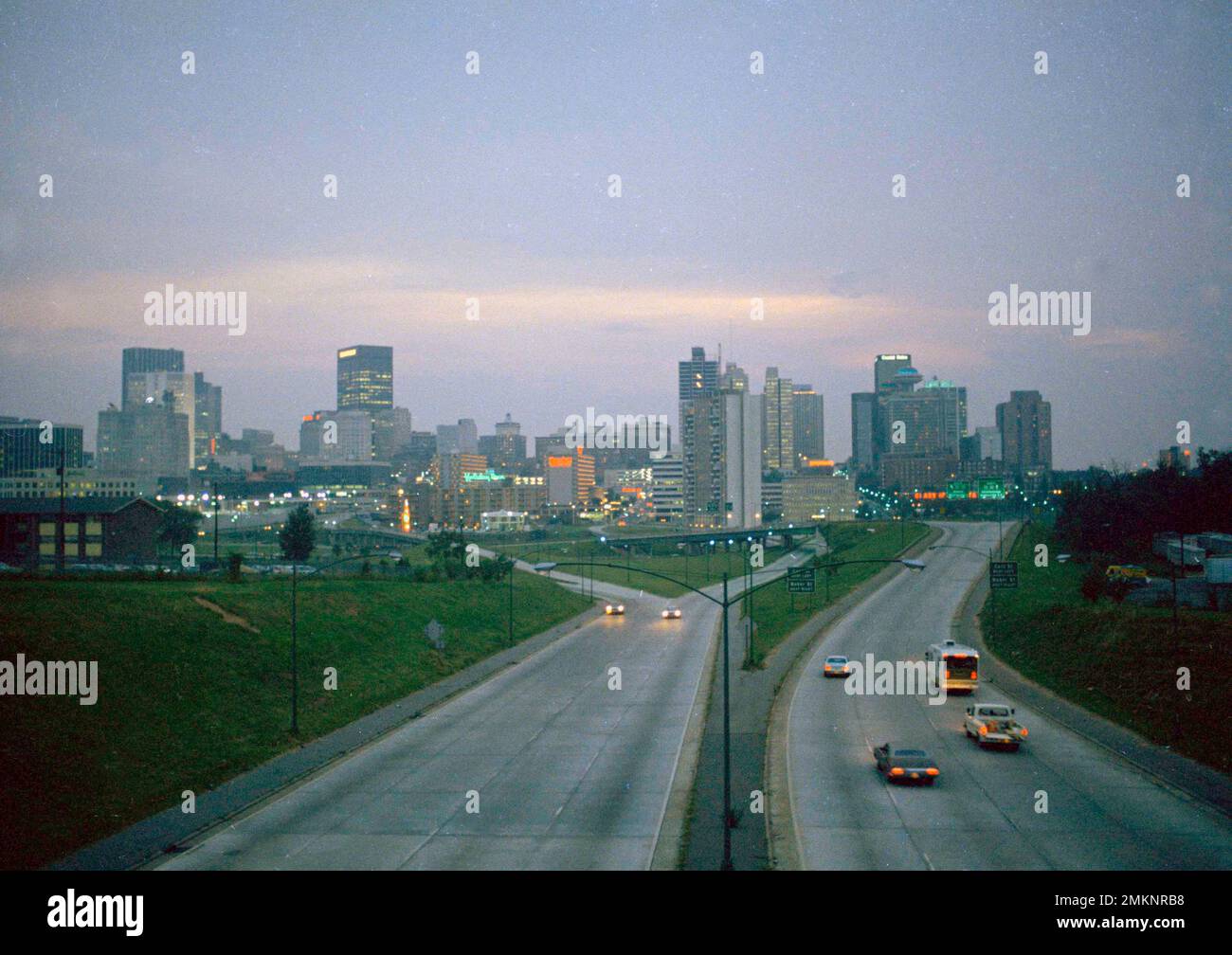A daybreak view of the Atlanta, Ga. skyline is pictured, July 1972. (AP ...